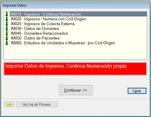 Exportar / Importar Datos